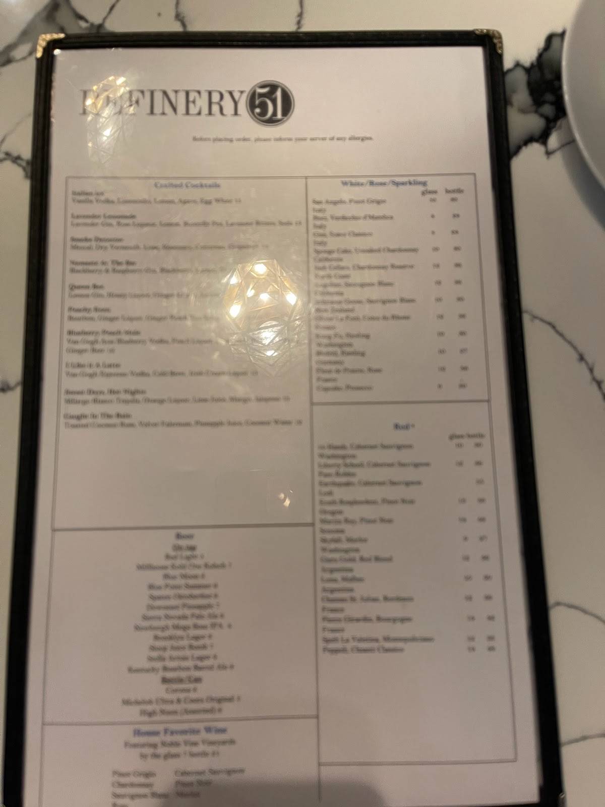 Menu at Refinery 51 Sushi & Steakhouse, Poughkeepsie
