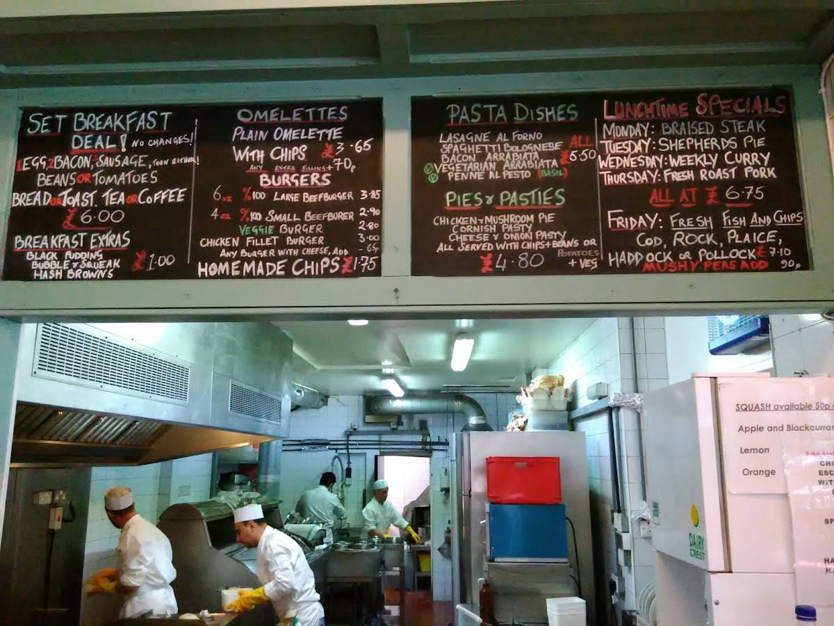 Menu at Regency Cafe, London