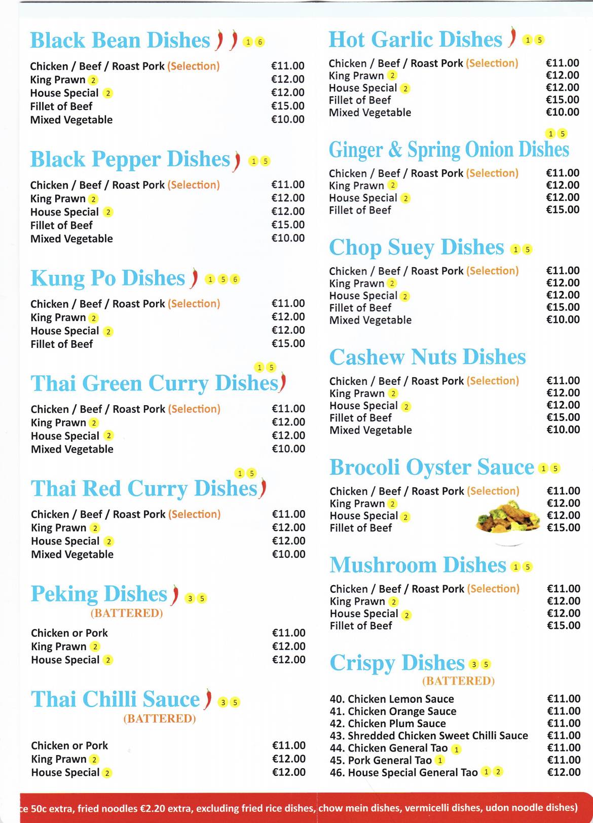 Menu at Regent Chinese Restaurant, Castlebridge, Main Street
