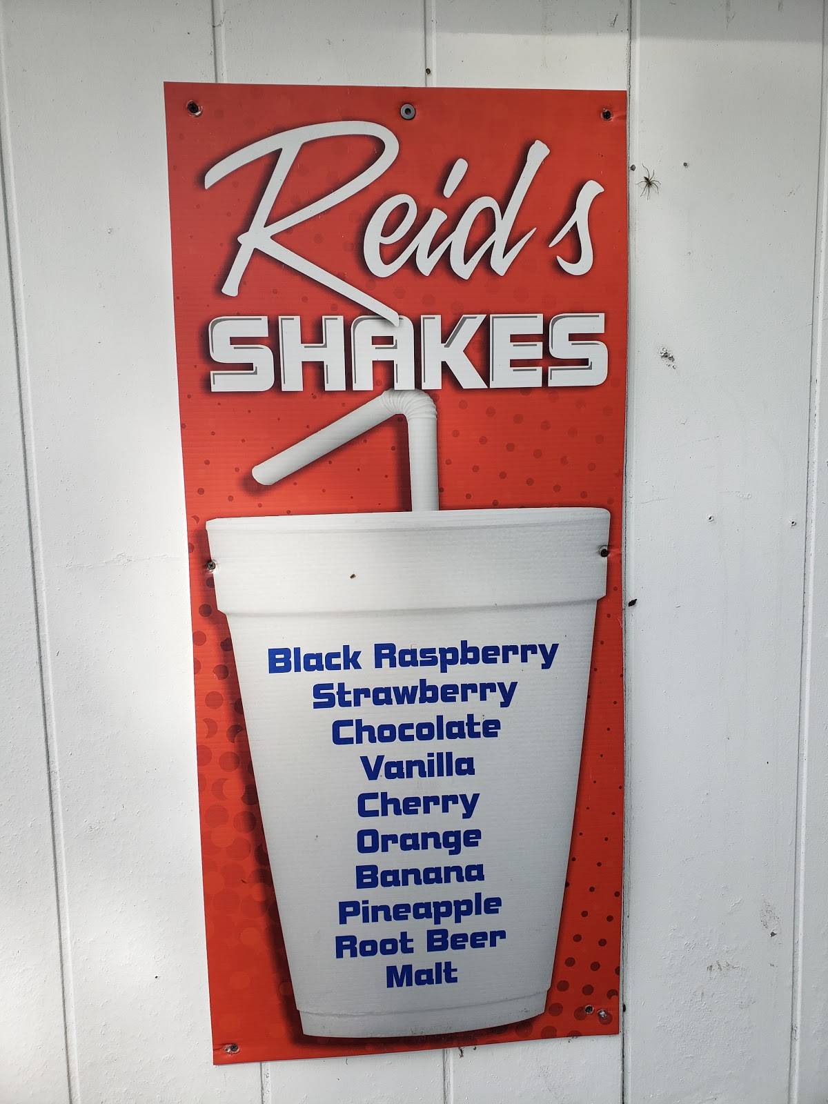 Menu at Reids fast food, Lockport
