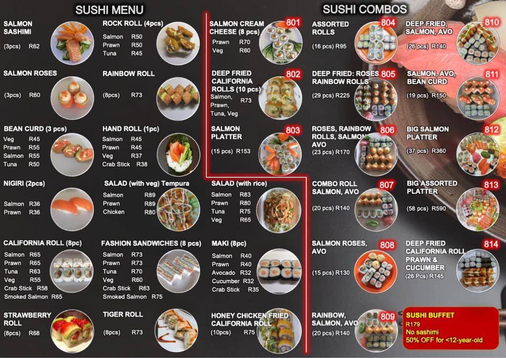 Menu at Rejoice Garden Chinese Restaurant, Brakpan
