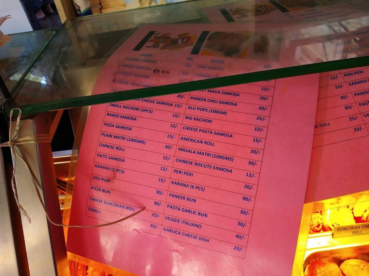 Menu at A1 Samosa, Mumbai, 5A-5