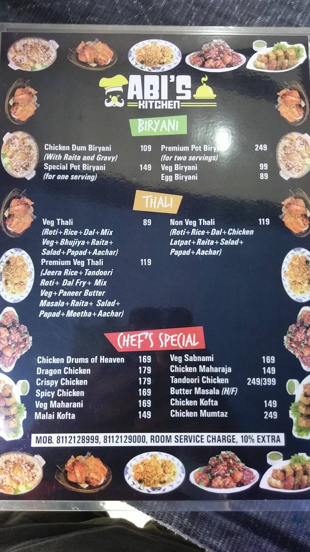 Menu at ABI'S KITCHEN, Rourkela