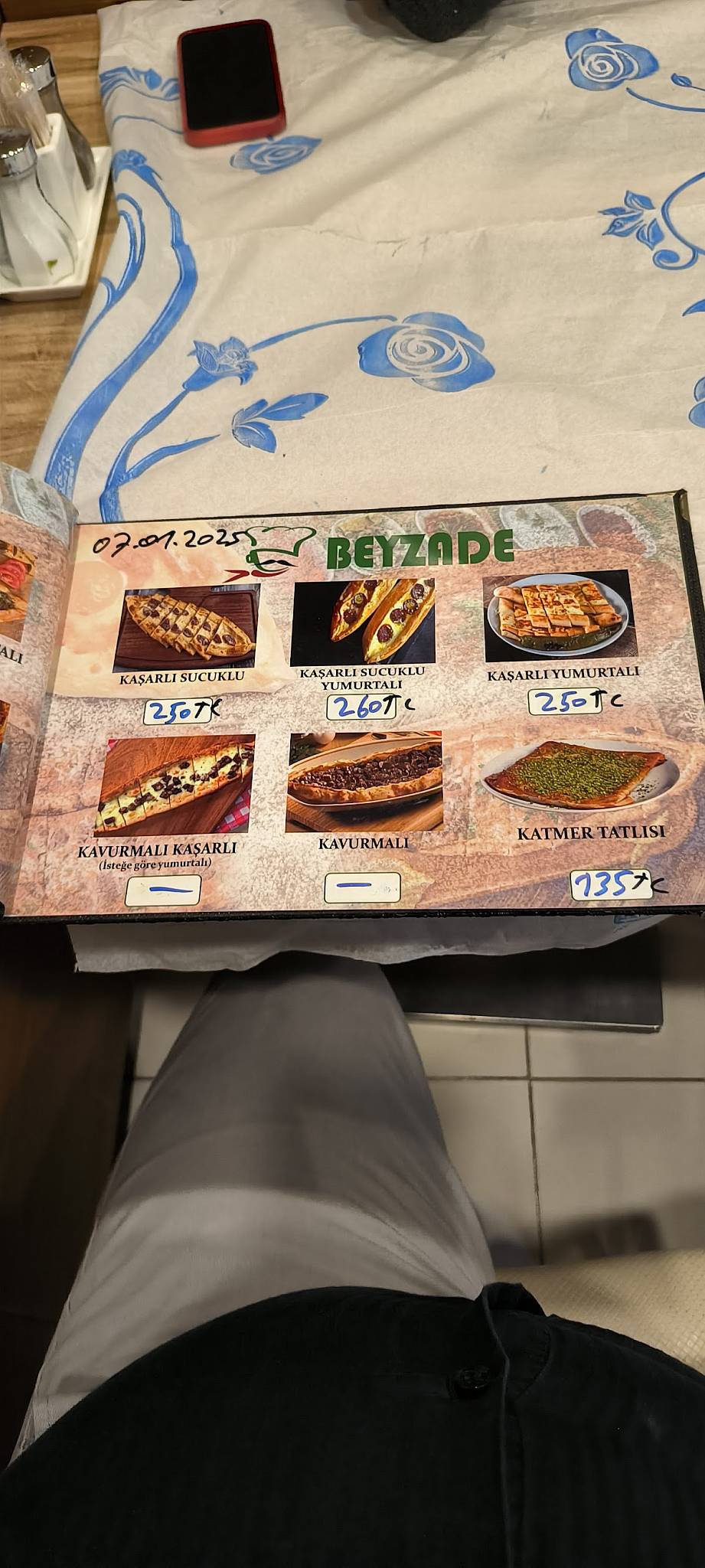 Menu at Abi 63 Beyzade Lahmacun, Ankara
