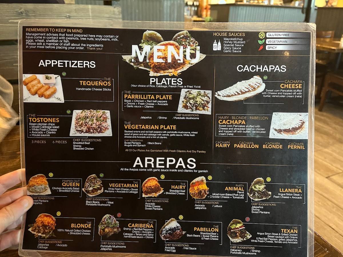 Menu at Arepitas (Round Rock) restaurant, Round Rock