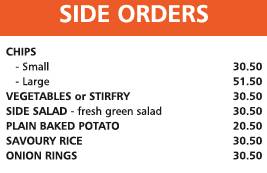 Menu at Ashley's Family Restaurant, Cape Town, 123 Voortrekker Rd