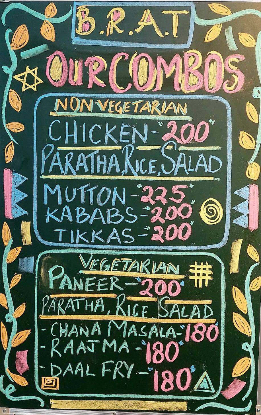 Menu at B.R.A.T - Boti, Roti And Tikkas, Raysan