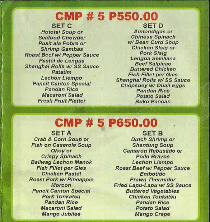 Menu at Baliwag Lechon Manok Liempo restaurant, Mandaluyong, 159 Rt ...