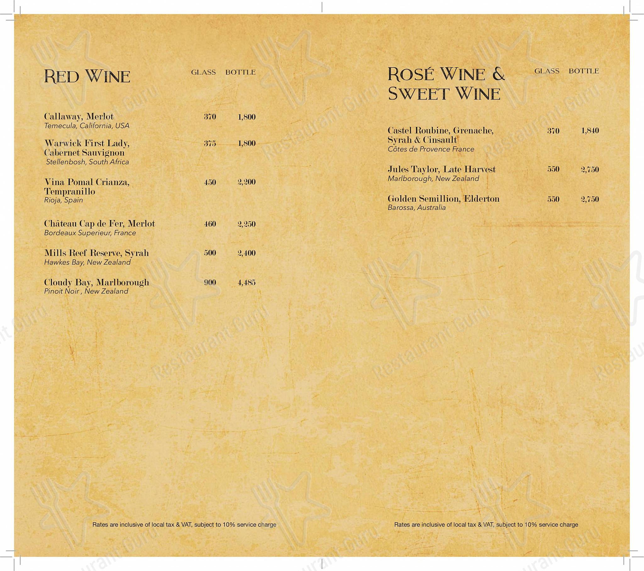 Menu at Benjarong Restaurant Dusit Thani Hotel, Makati