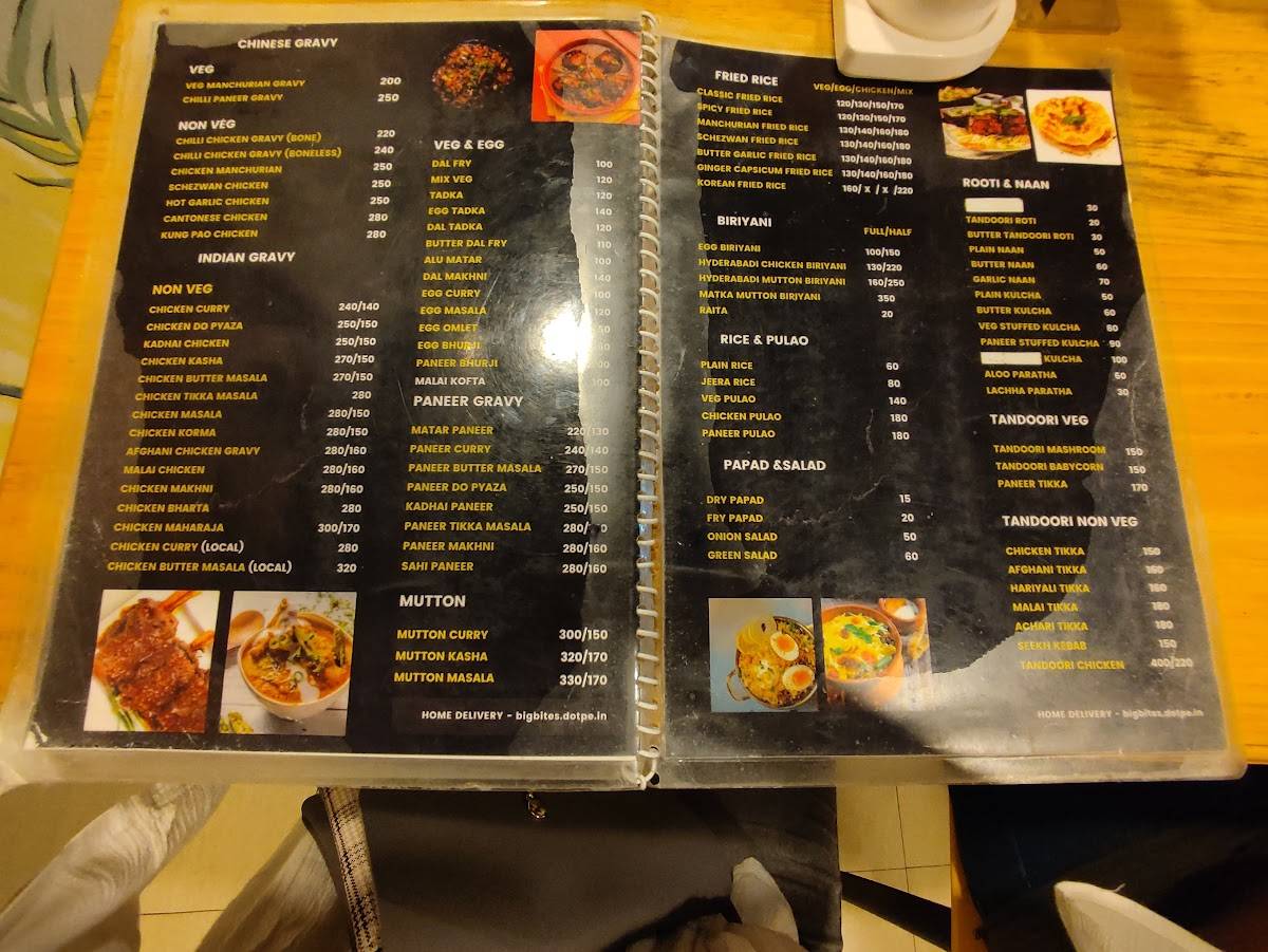 Menu at Big Bites Restaurent, Barpeta Road
