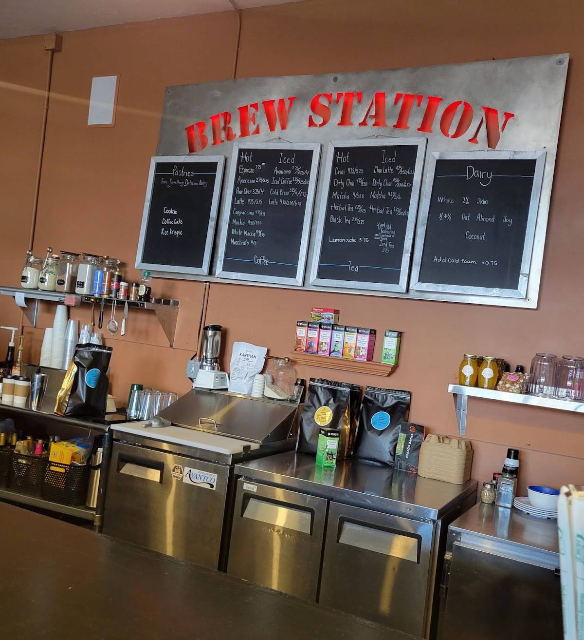 Menu at Brew Station Coffee Co desserts, Tucson