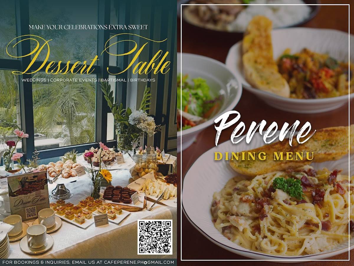 Menu at Cafe Perene, Quezon City