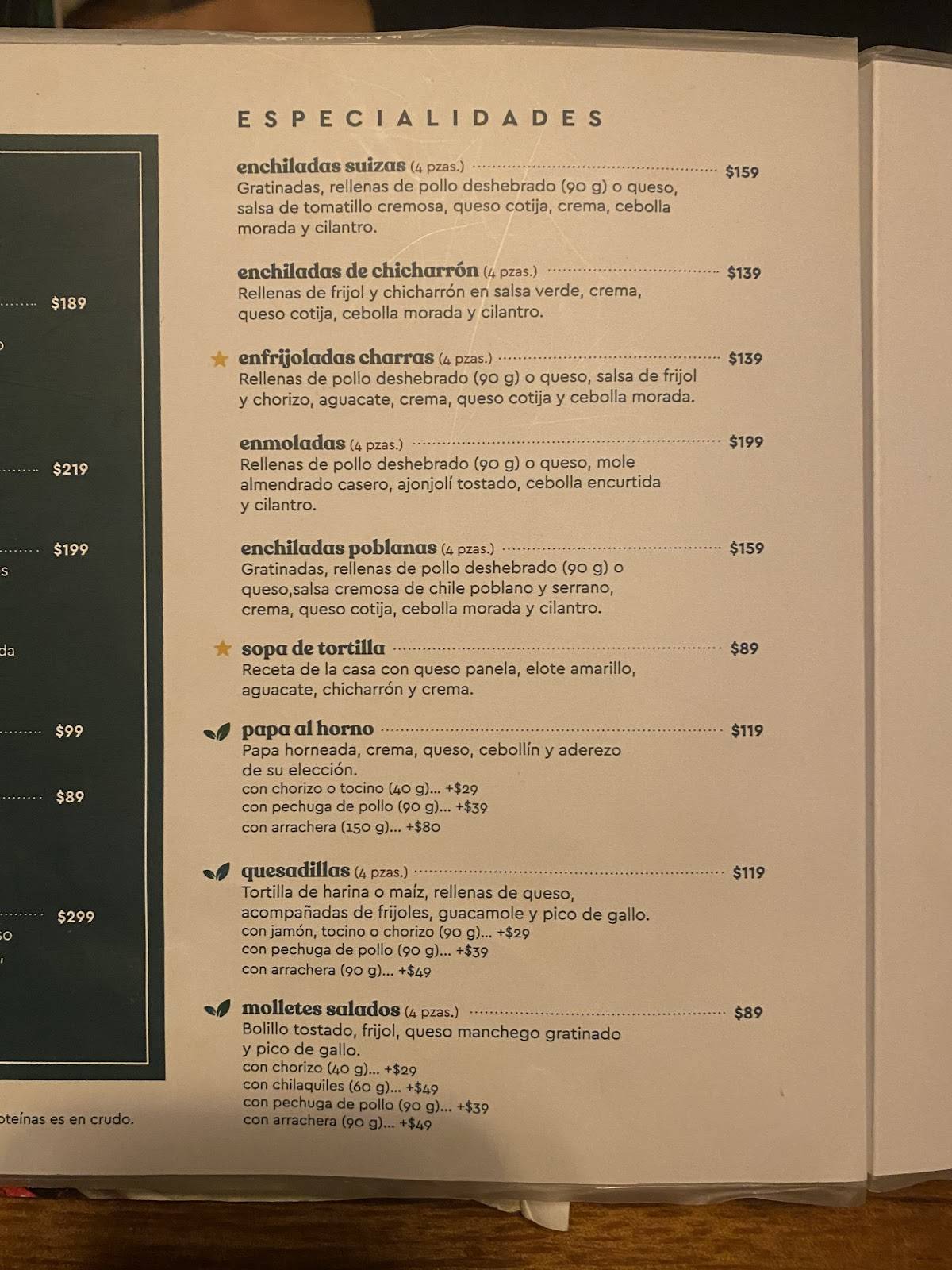 Carta de Café San Pedro - Catedral, Guadalajara