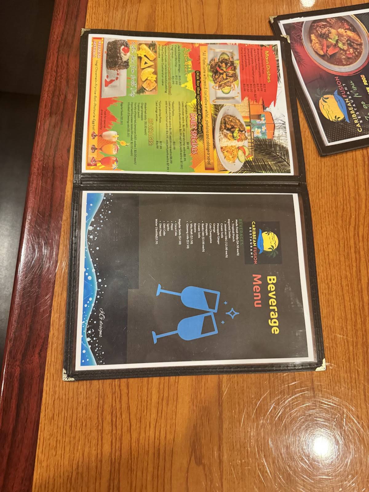 Menu at Caribbean Fusion Restaurant and Grocery, Simpsonville
