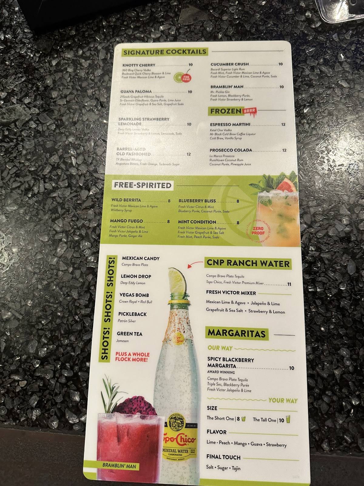 Menu at Chicken N Pickle - San Antonio restaurant, San Antonio