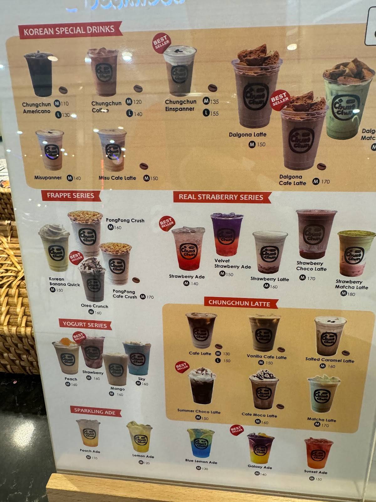 Menu at Chungchun Rice Corndog - SM City Clark restaurant, Mabalacat