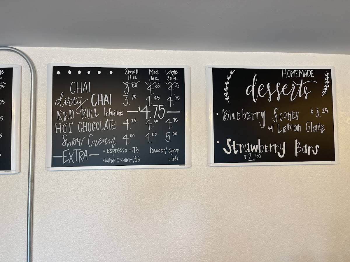Menu at City Grind, Granite Falls