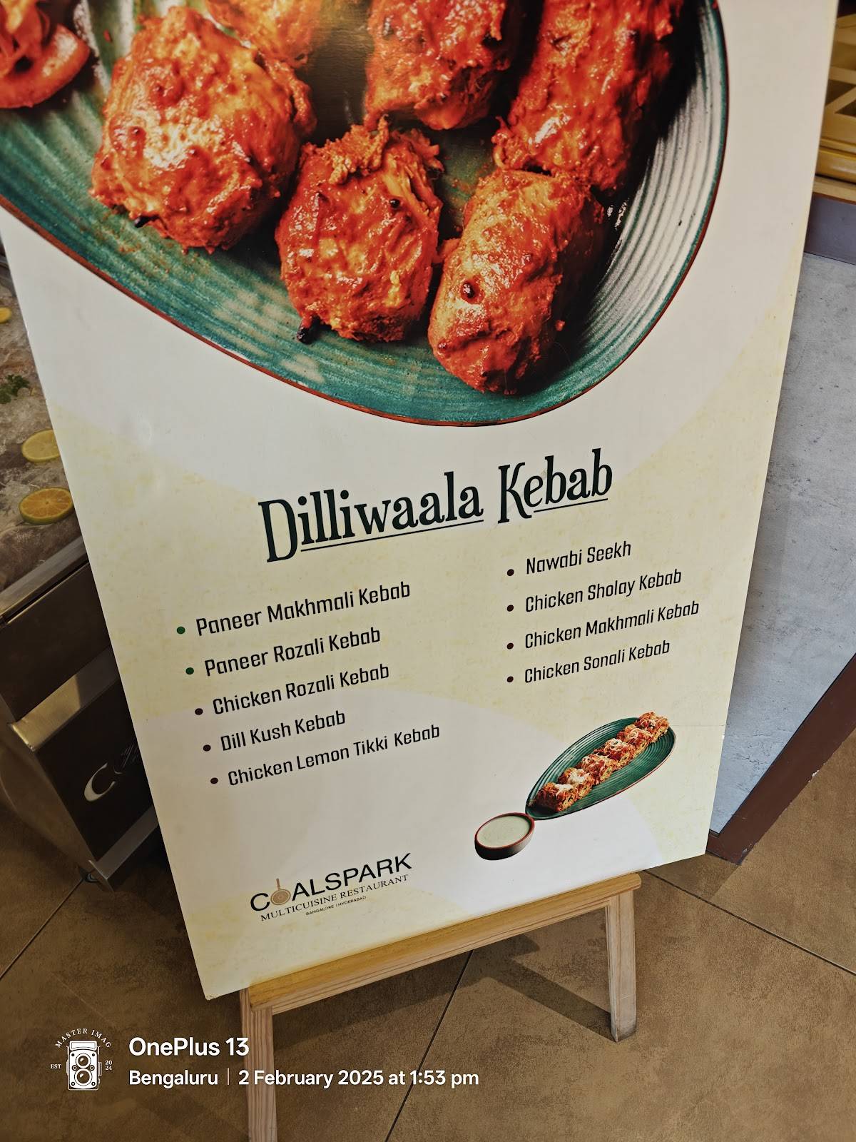 Menu at Coal Spark Restaurant, Bengaluru