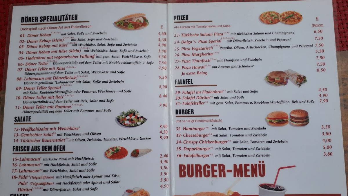 Menu at Dalga Grill King restaurant, Karlstadt am Main