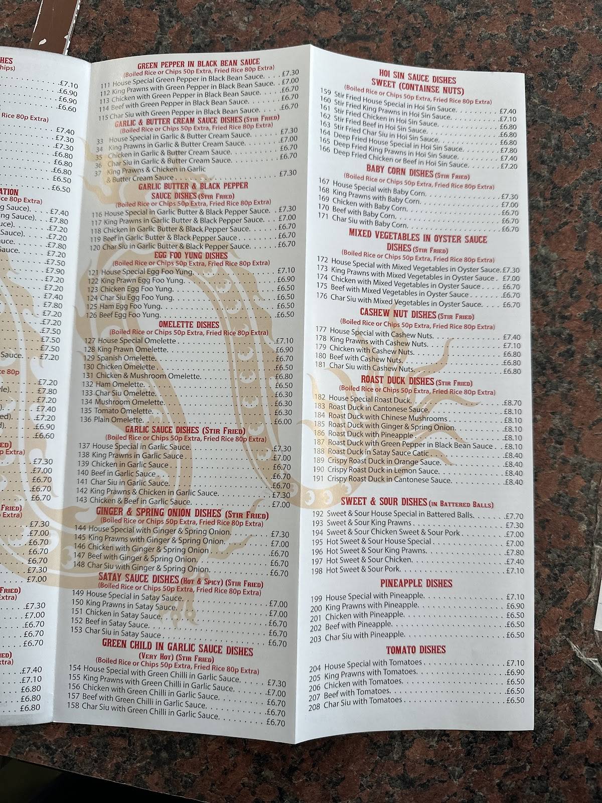 Menu at Dragon Pearl cottage Chinese take away restaurant, Newcastle ...