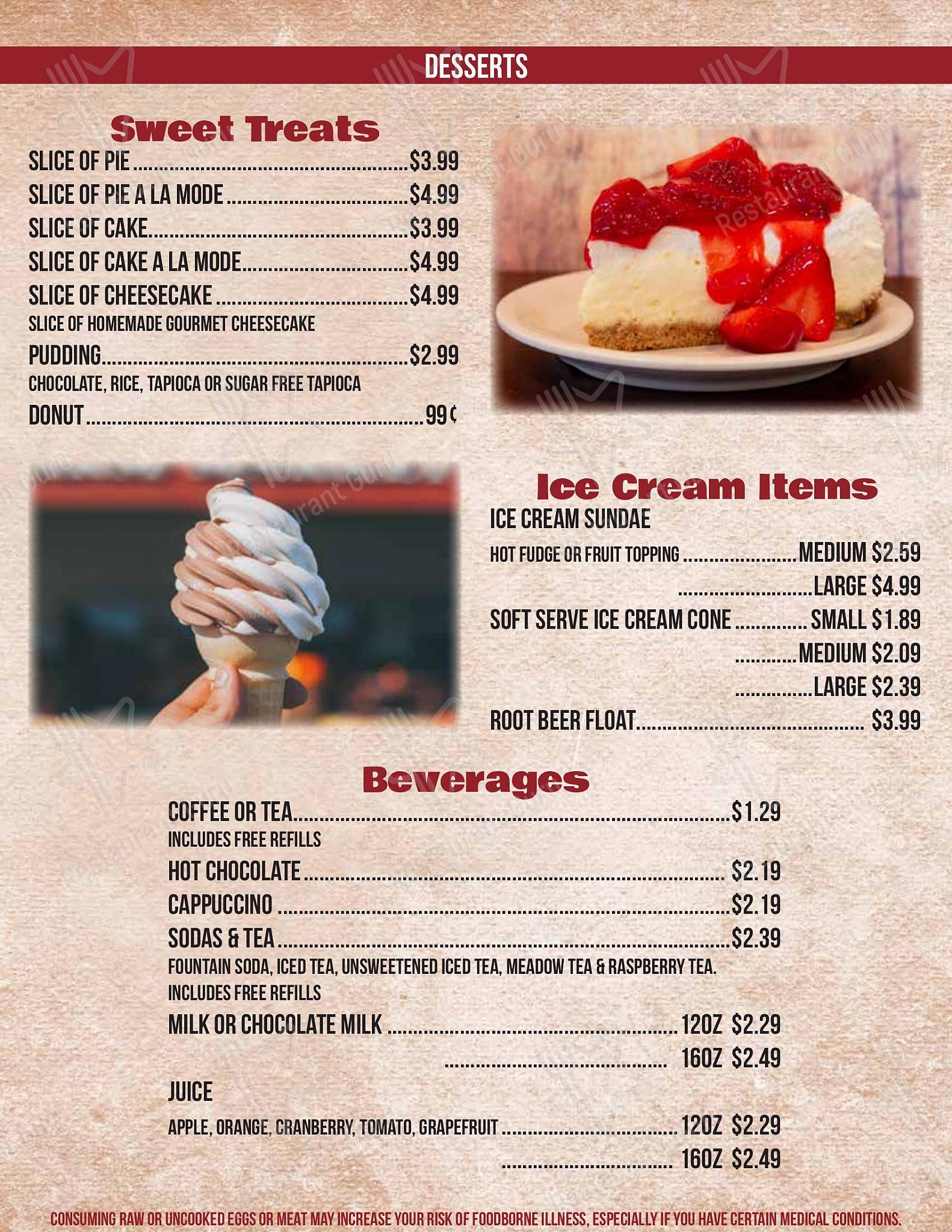 Menu at Dutch-Way Family Restaurant, Myerstown