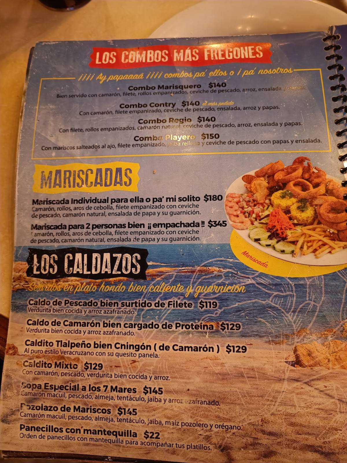 Carta del restaurante El Camarón, San Nicolás del los Garza, Av ...