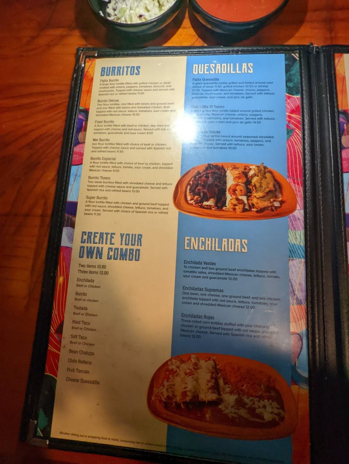 Menu at El Torero Mexican Restaurant, Cortland