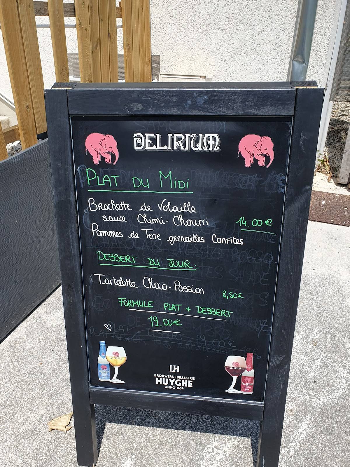 Menu au La Frégate restaurant, Le Bourget-du-Lac