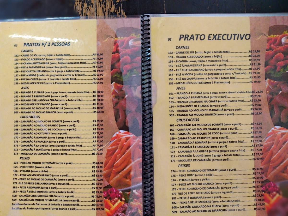 Menu em Fava Praia Bar, João Pessoa