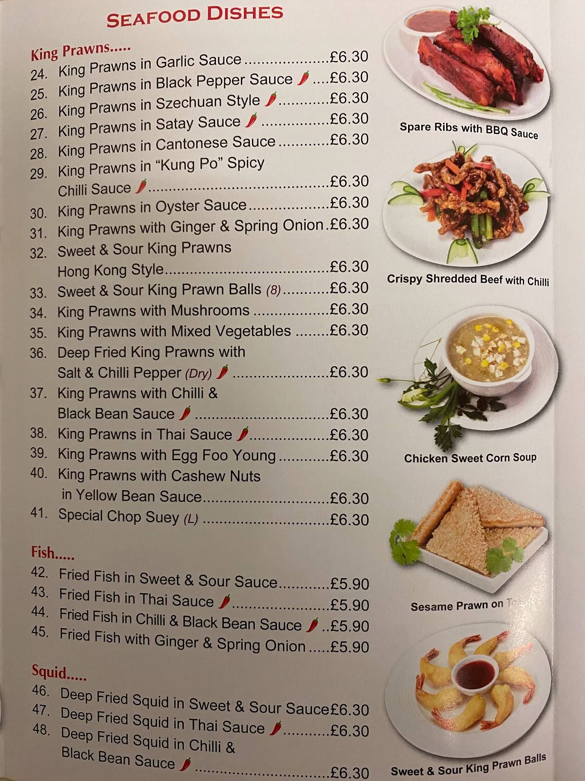 Menu at Fortune House Restaurant (carmarthen), Carmarthen