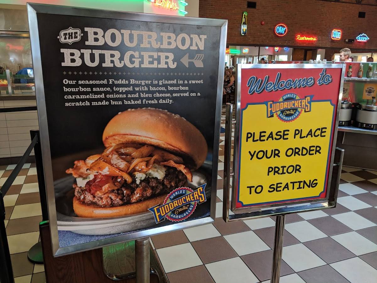 Menu at Fuddruckers restaurant, Saskatoon, 8 St E