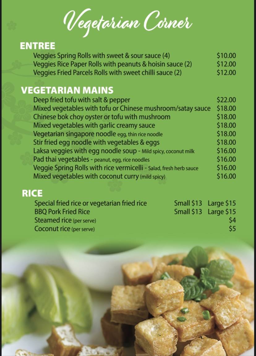 Menu at Golden Sun Chinese & Vietnamese Restaurant Capalaba, Capalaba