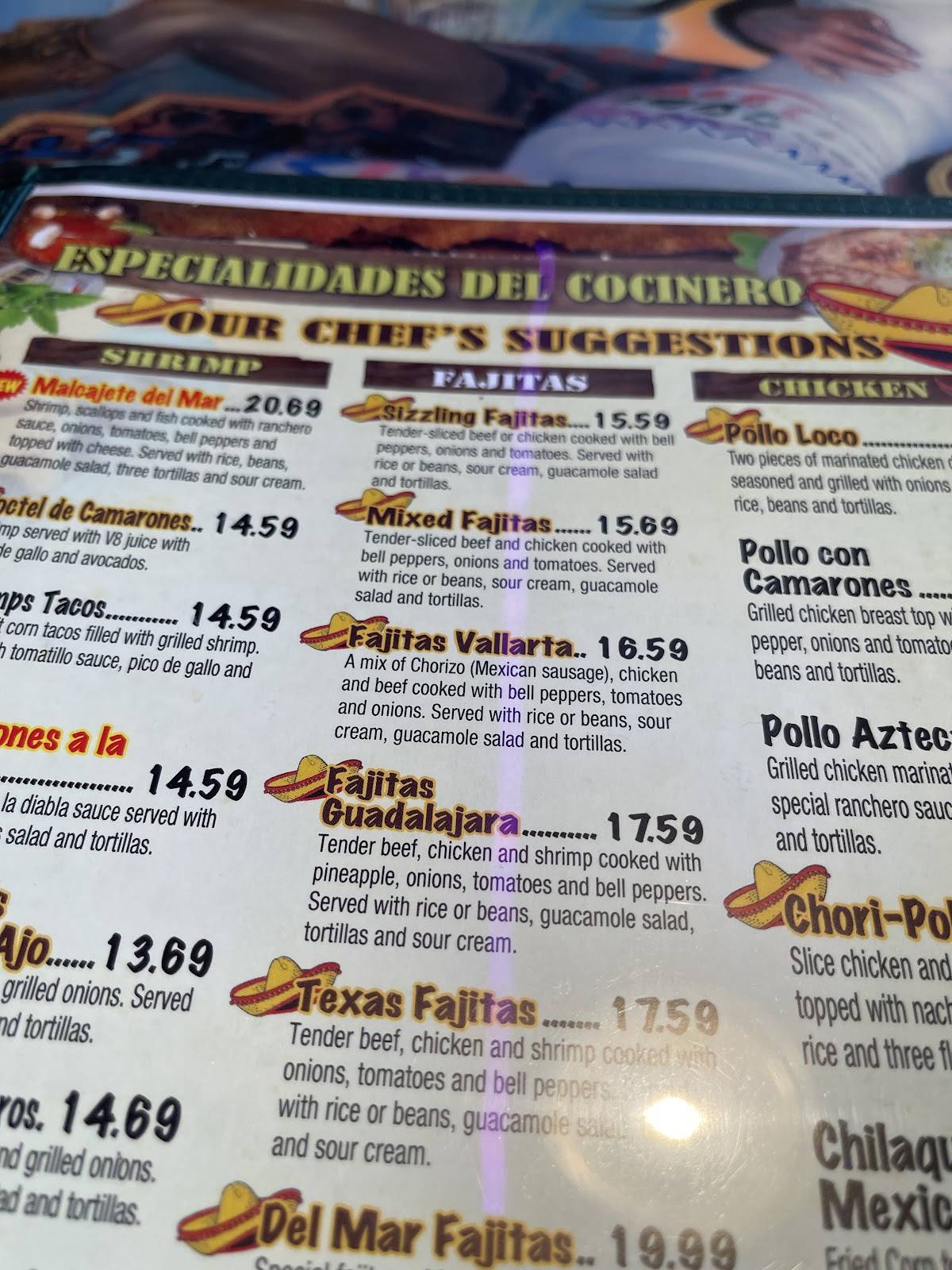 Menu at Grand Azteca - Troy restaurant, Troy