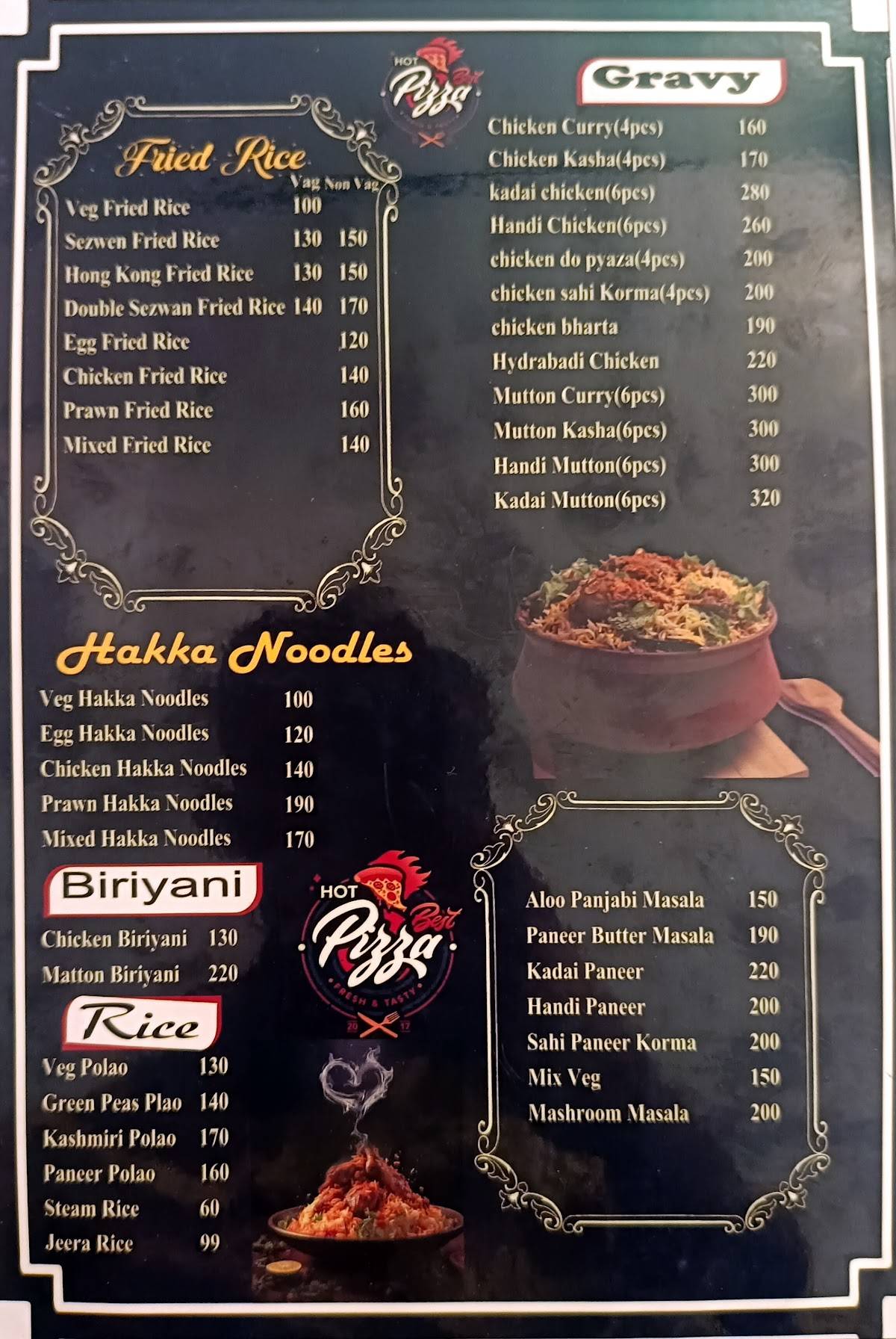 Menu at HOT BEST PIZZA, Bural
