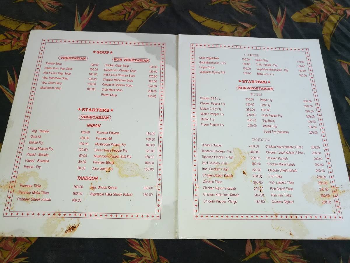 Menu at HOT KITCHEN RESTAURANT ECR, Chennai, 78 & 79