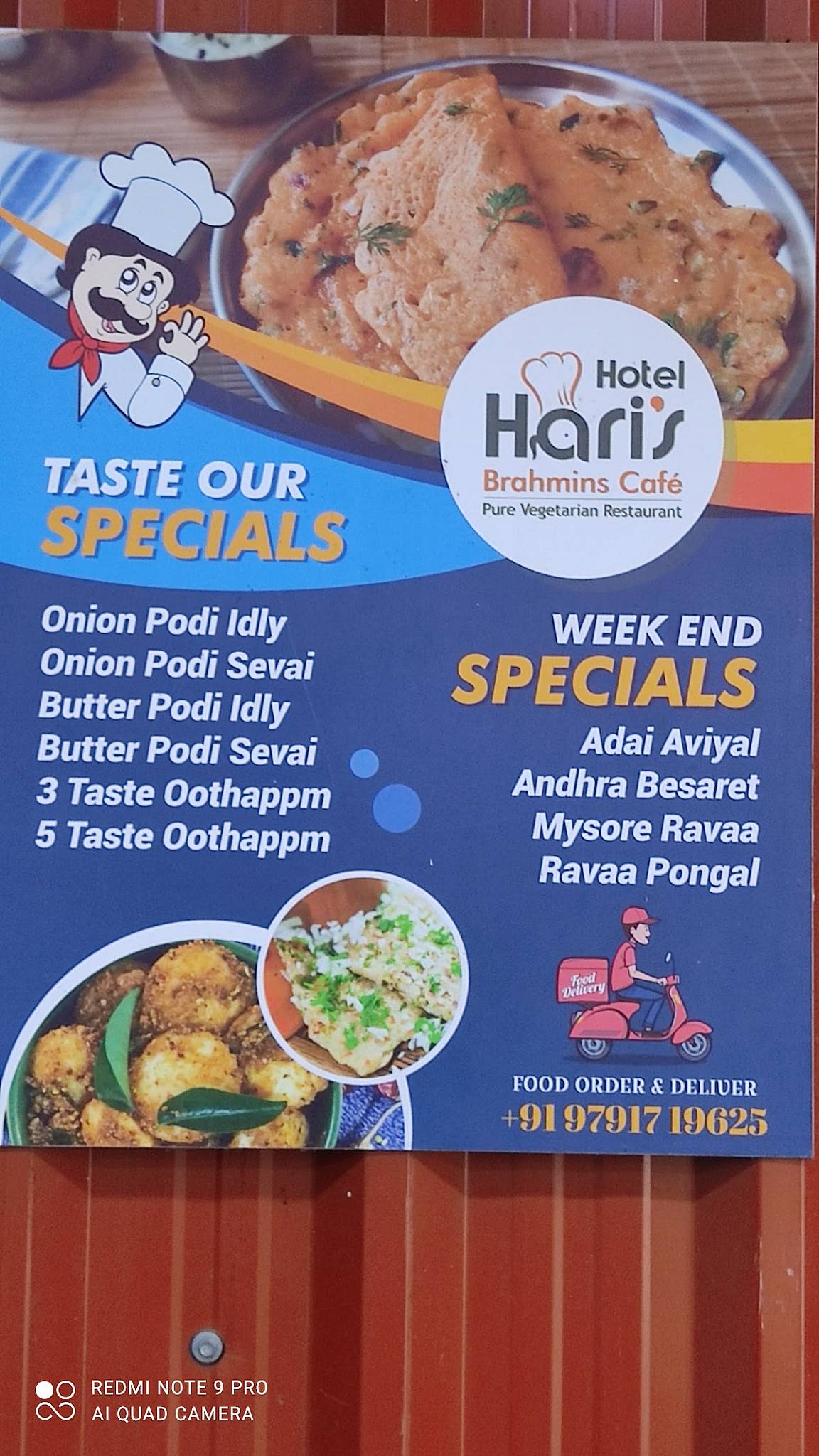 Menu at HOTEL HARIS, Coimbatore