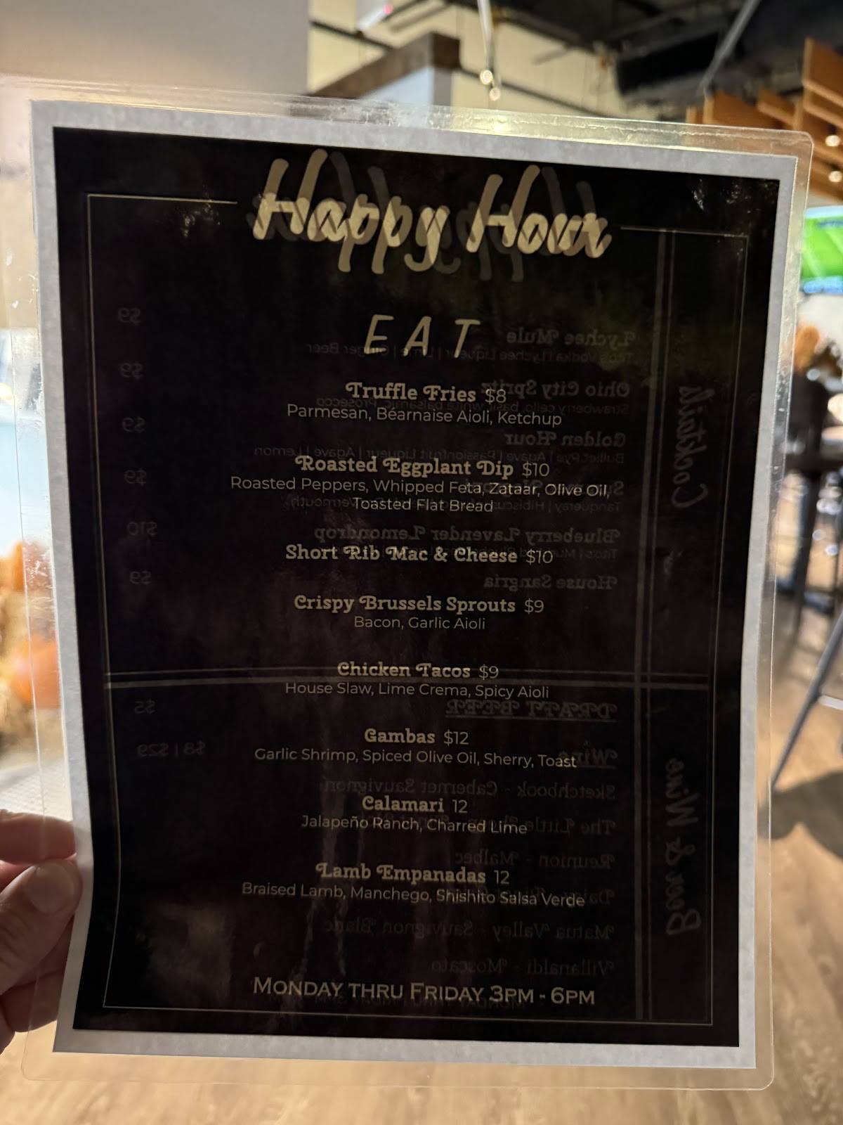 Menu at Hecks of Beachwood restaurant, Beachwood