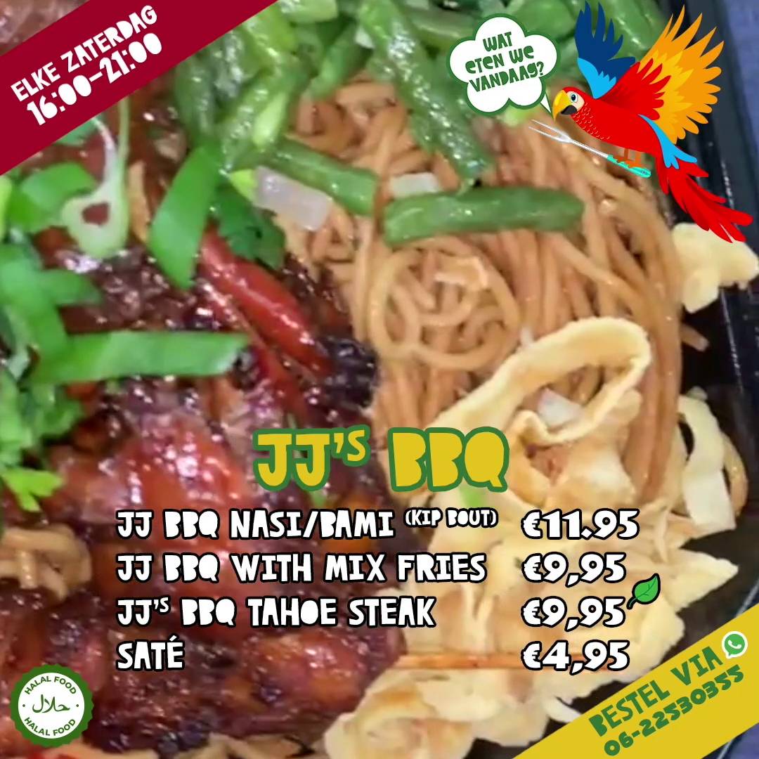 Menu at JJ's Kitchen, Voorburg