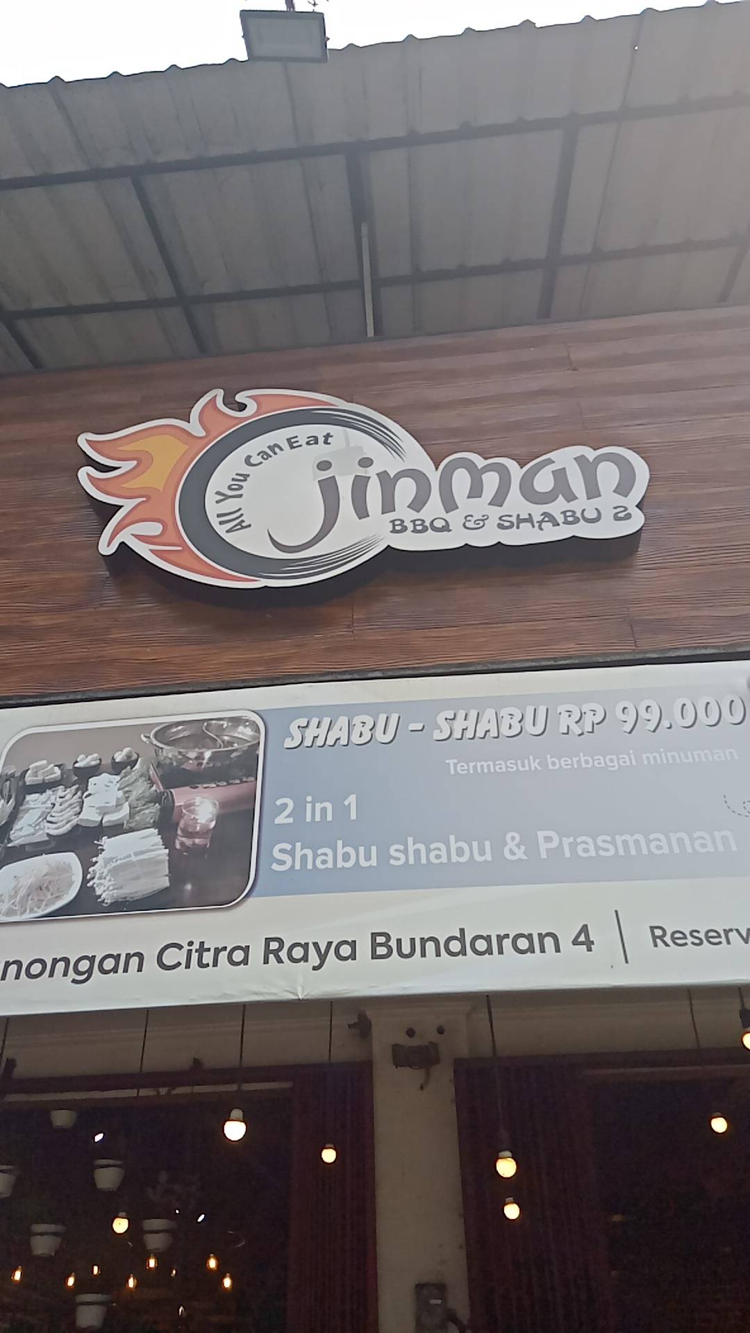 Menu at Jinman BBQ & Shabu Citra Raya, Mekar Bakti