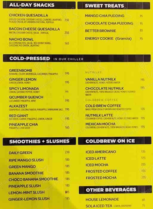 Menu at Juju Eats restaurant, Quezon City, Level 4 Ayala Malls Vertis ...