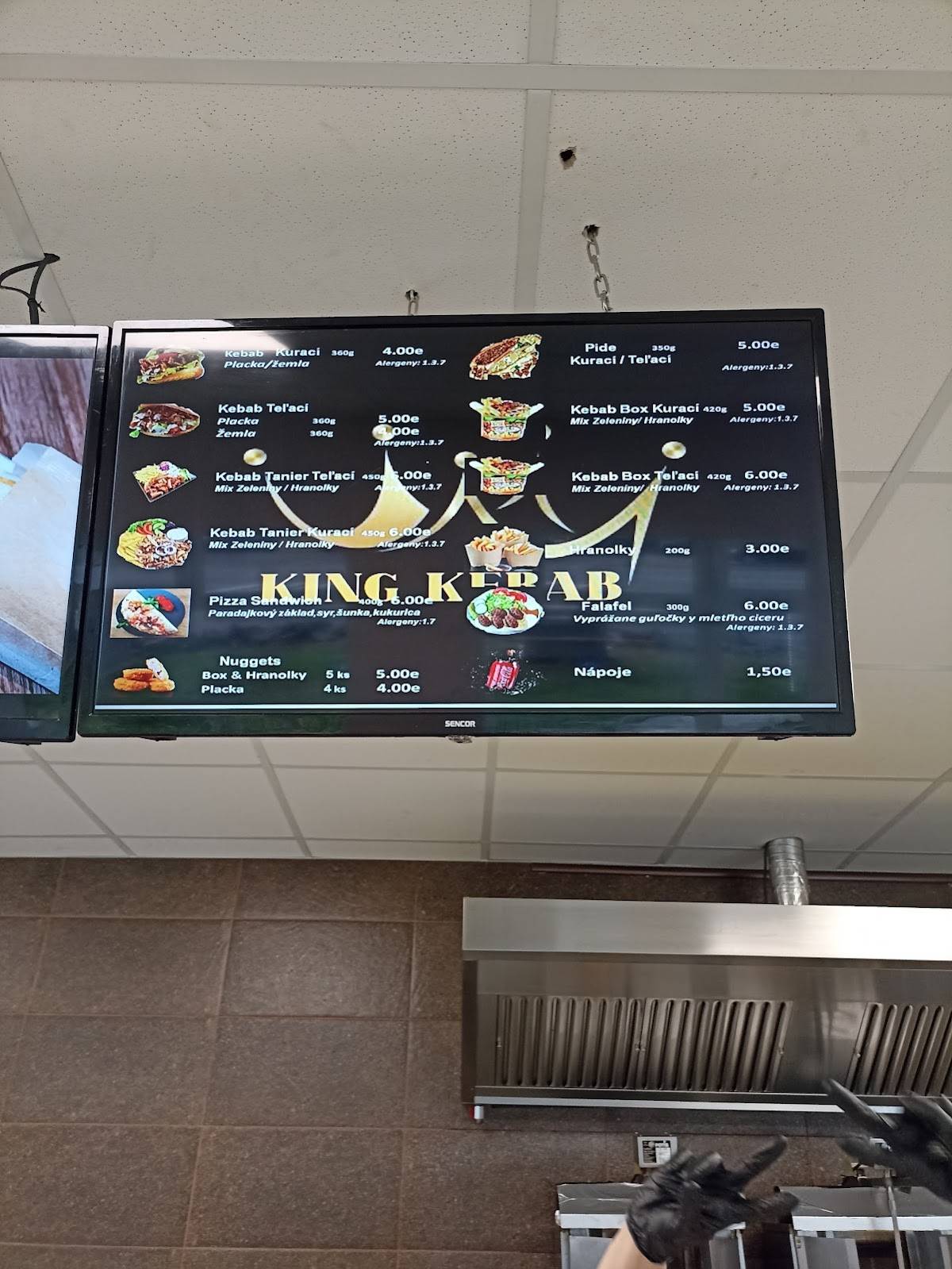 Menu at KING KEBAB restaurant, Detva