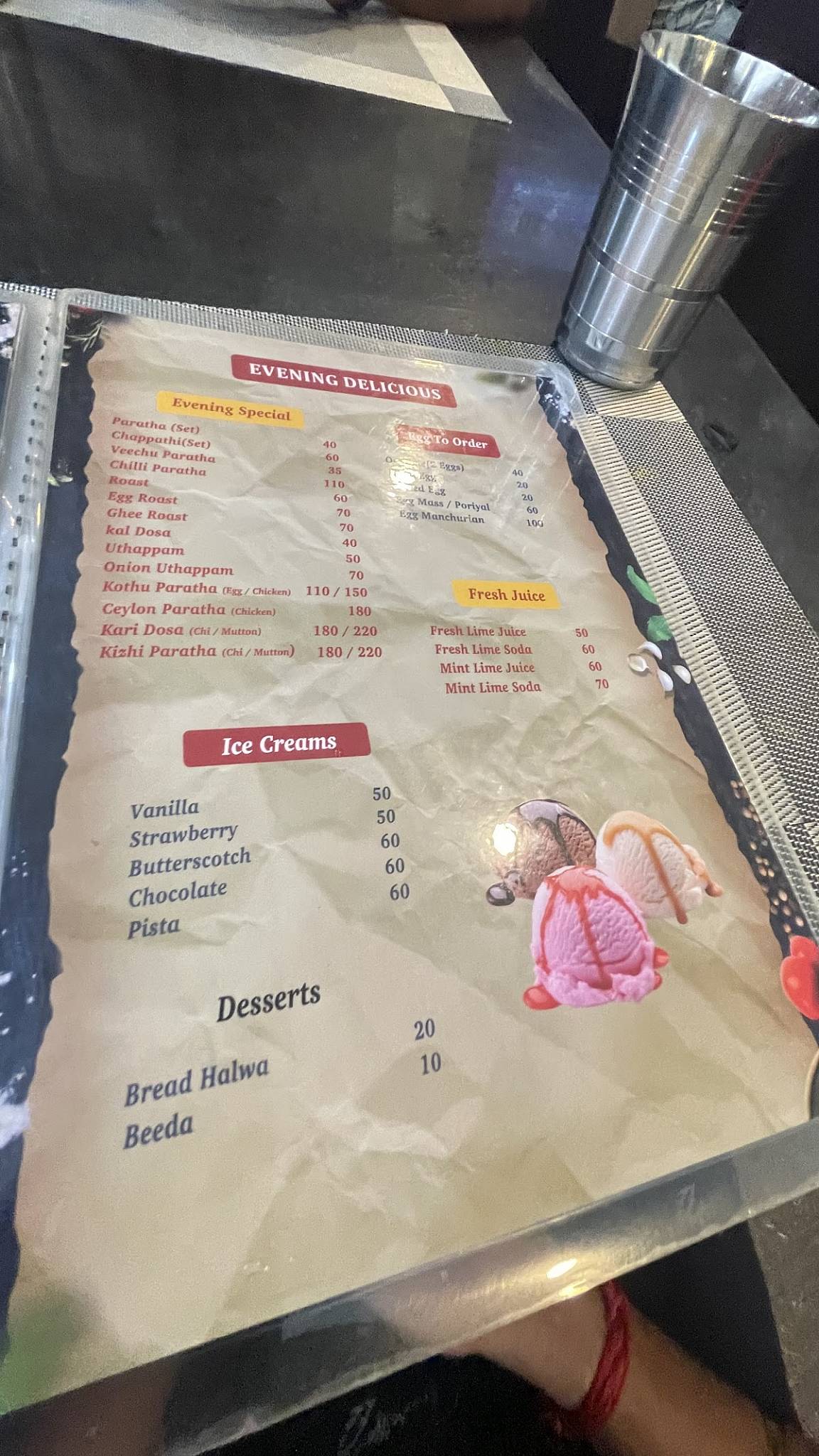 Menu at KMS Hakkim Kalyana Biriyani Restaurant, Tiruchirappalli, Jail ...