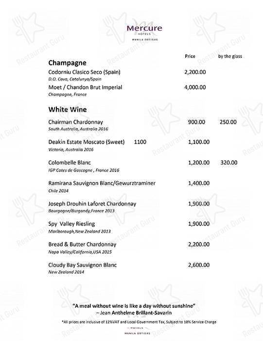 Menu at Kalesa Cafe, Pasig