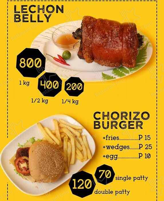 Carta del restaurante Kuya Jojo's Boneless Cebu Lechon, Ciudad Quezon ...