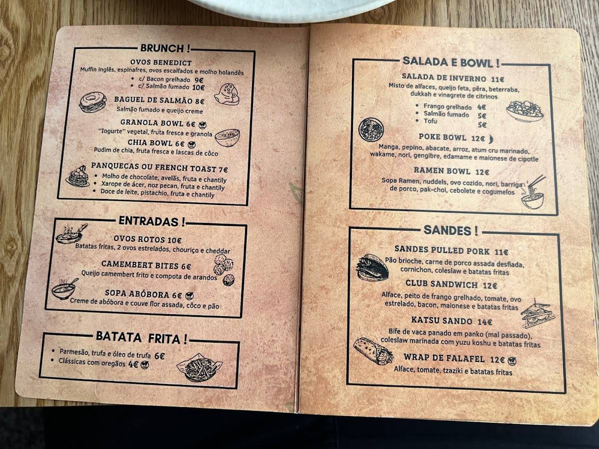 Carta de LUMA Brunch Restaurant, Viana do Castelo