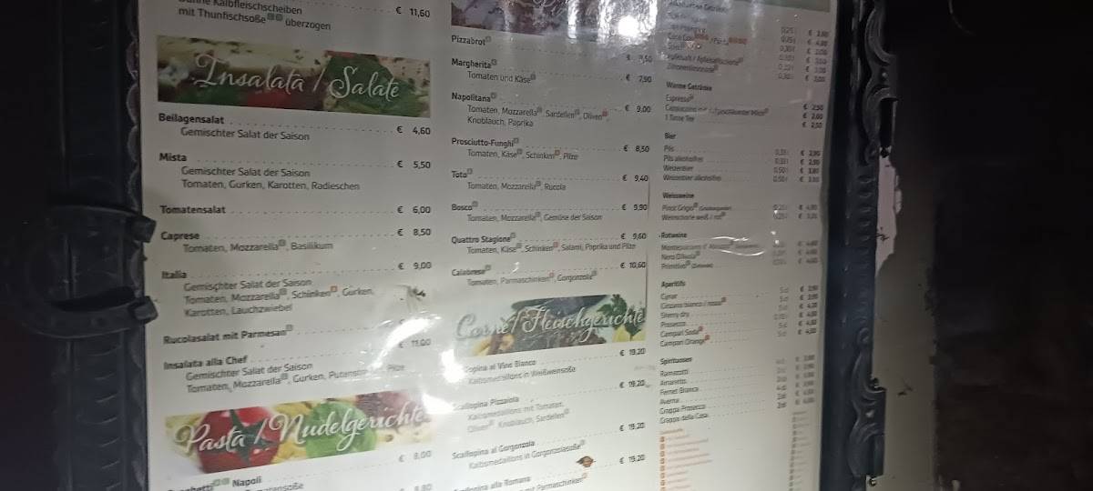 Speisekarte von La Contea restaurant, Wiesloch