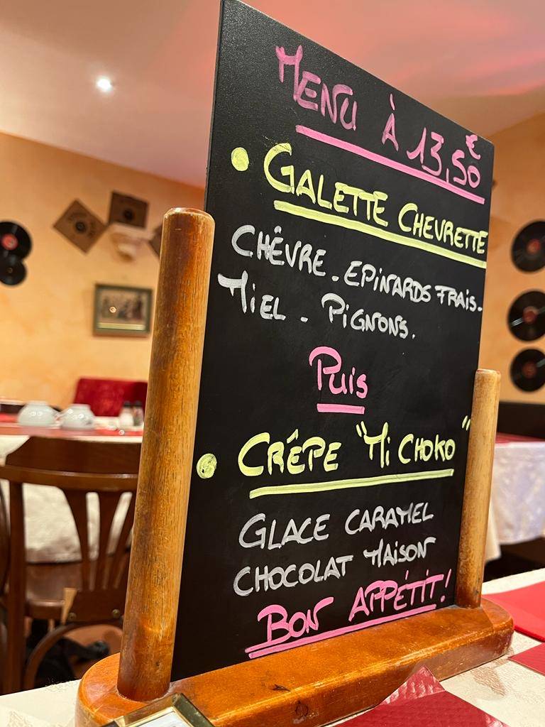 Menu au La voix de son maître restaurant, Nice