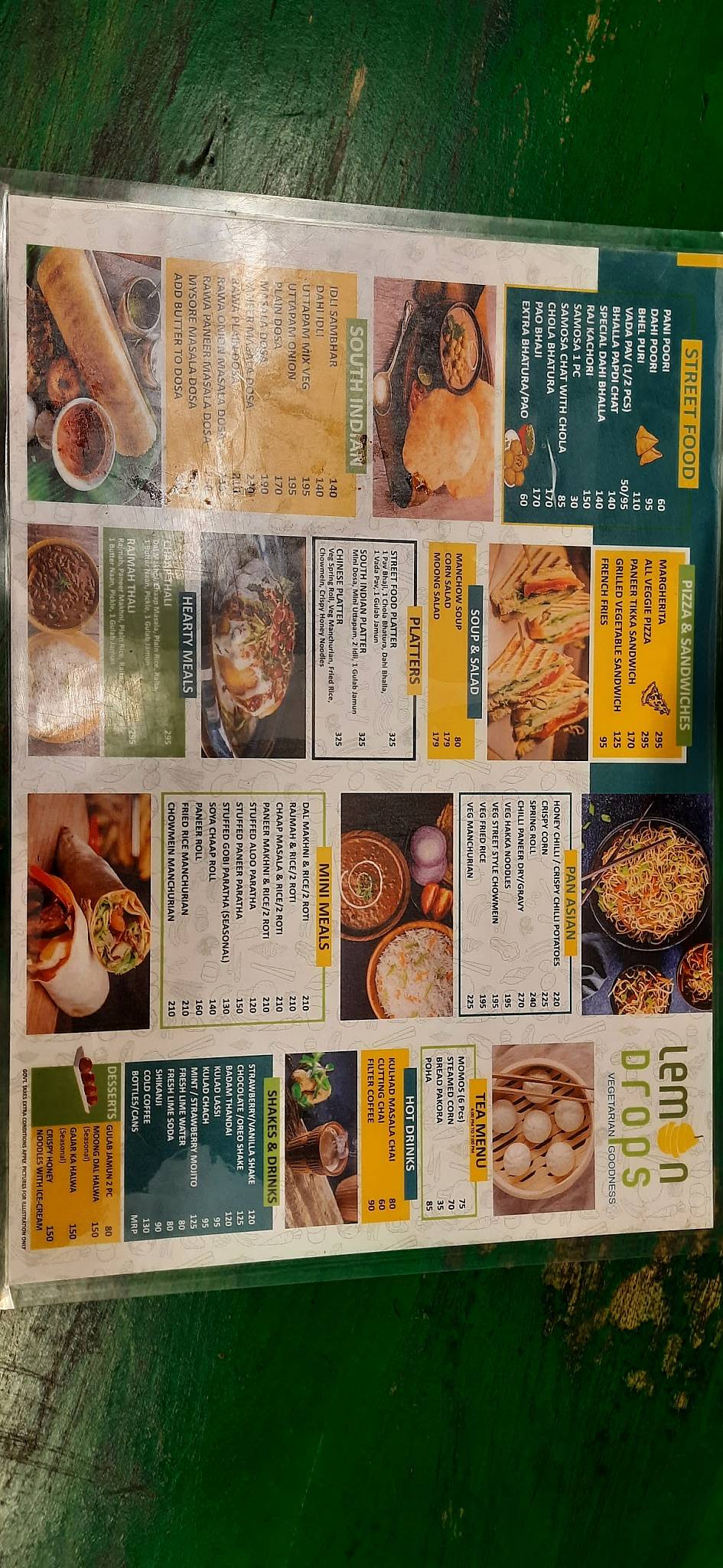 Menu at Lemon drop, Gurugram