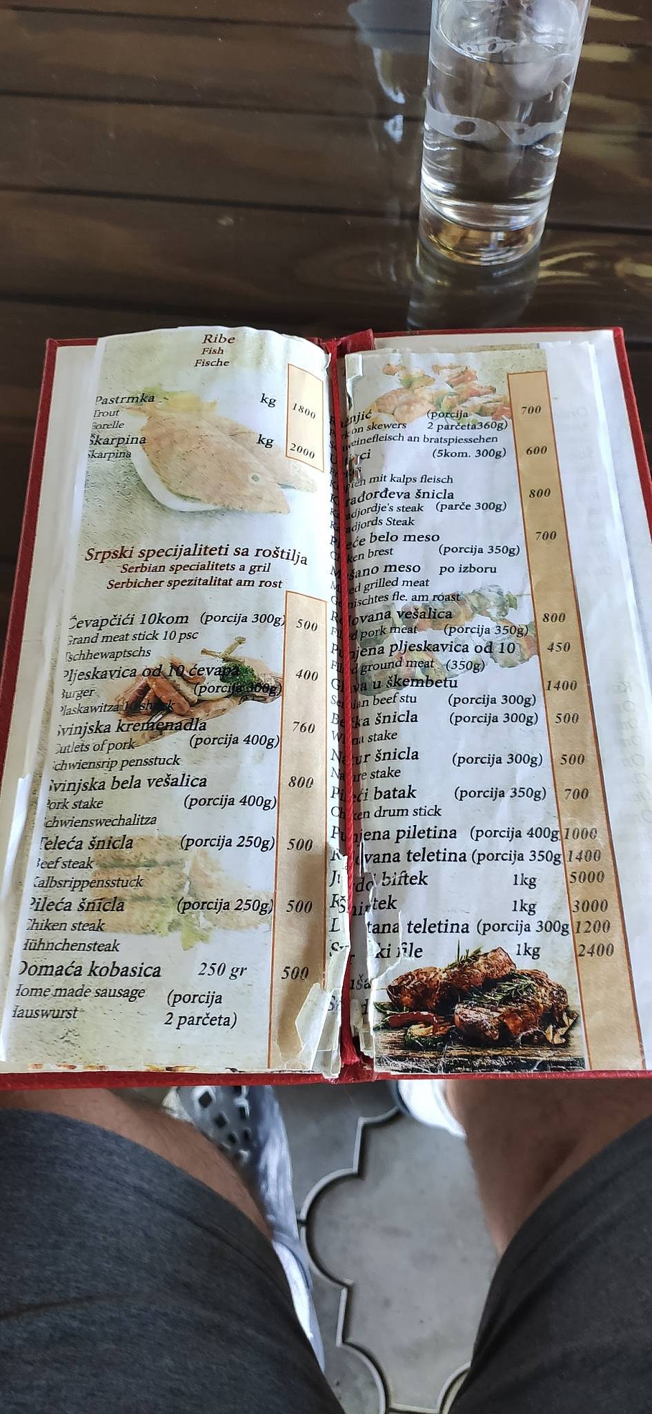Menu at Restaurant Levko, Davidovac