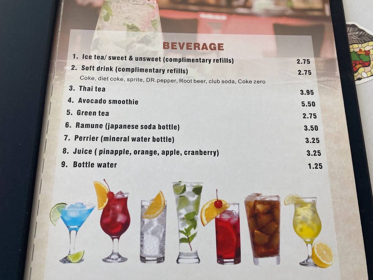 Menu at Little Tokyo restaurant, Mobile